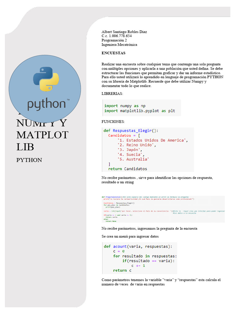 Trabajo Python | PDF