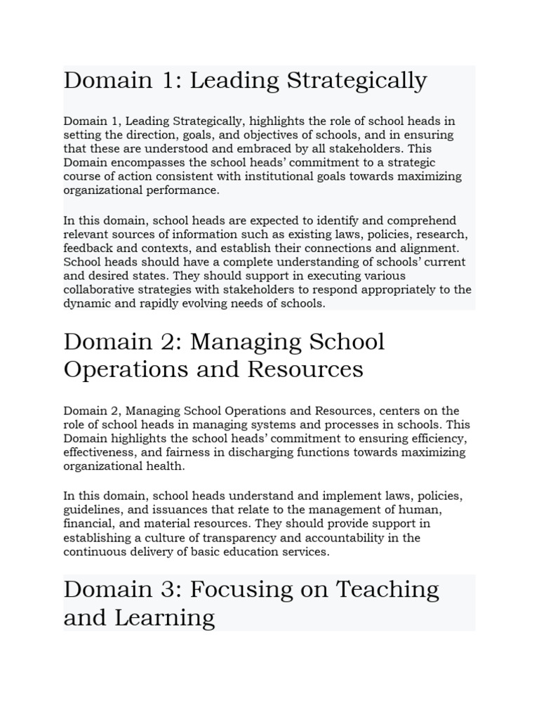 5 Domains | PDF | Learning | Cognition