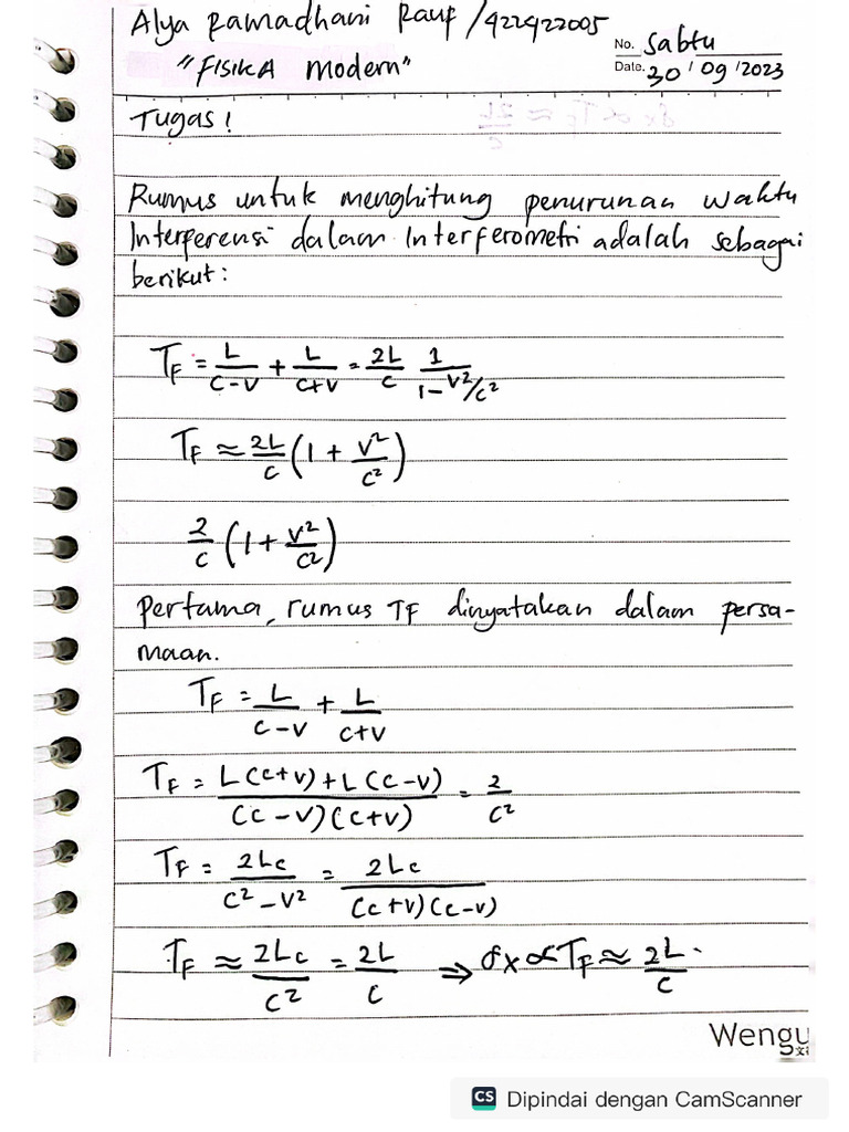 Michelson Interferometer 2 | PDF
