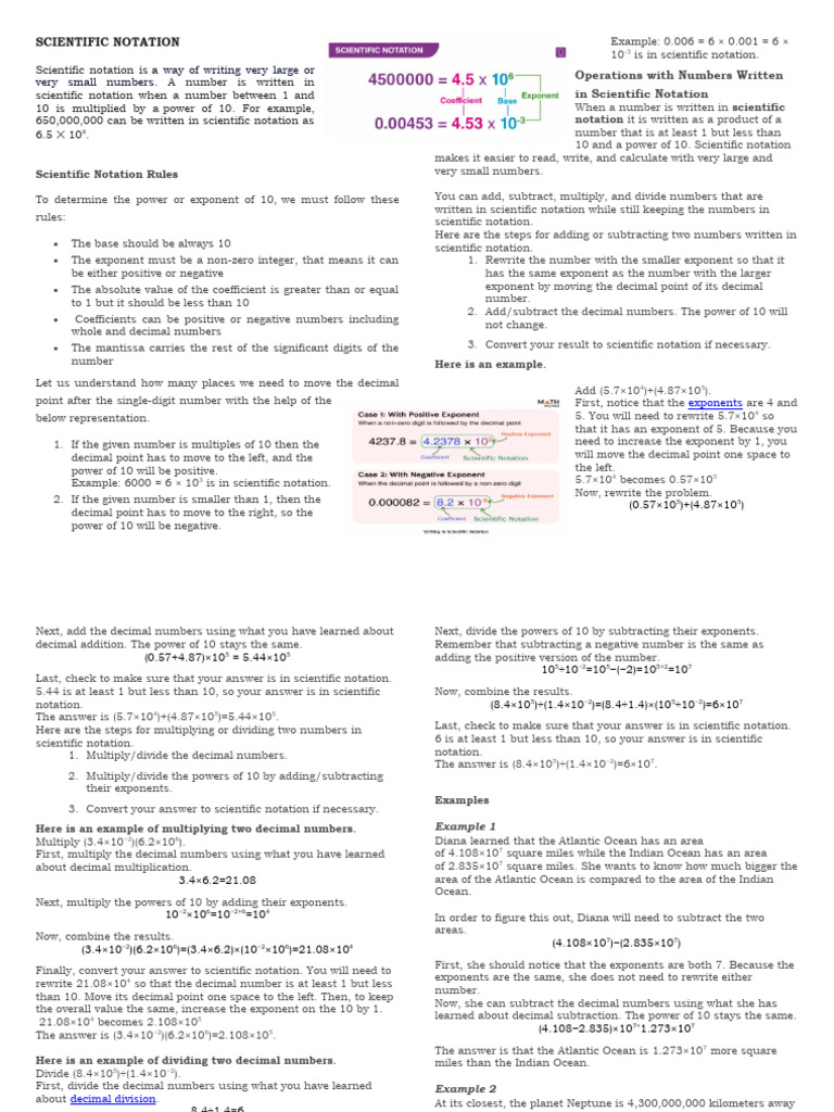 Scientific Notation Significant Figures Pdf