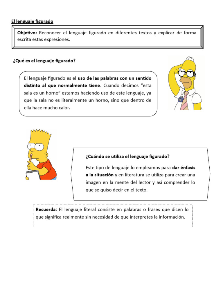 5°lenguaje Figurado | PDF