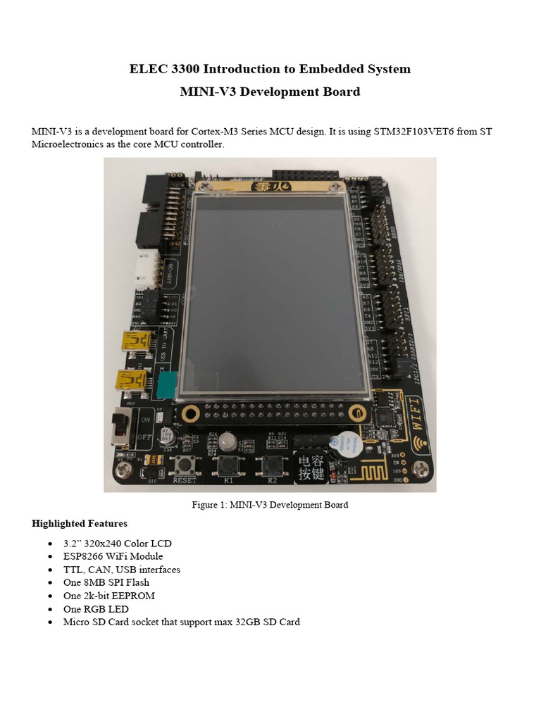 MINI V3 Development Board | PDF