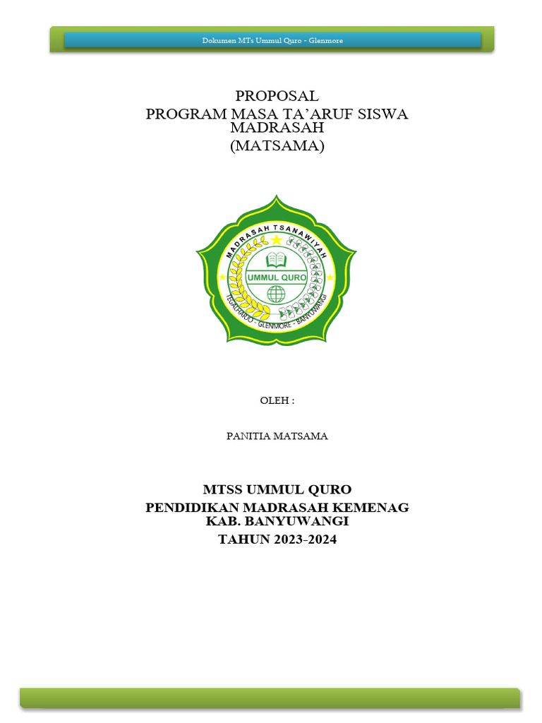 Proposal Matsama | PDF