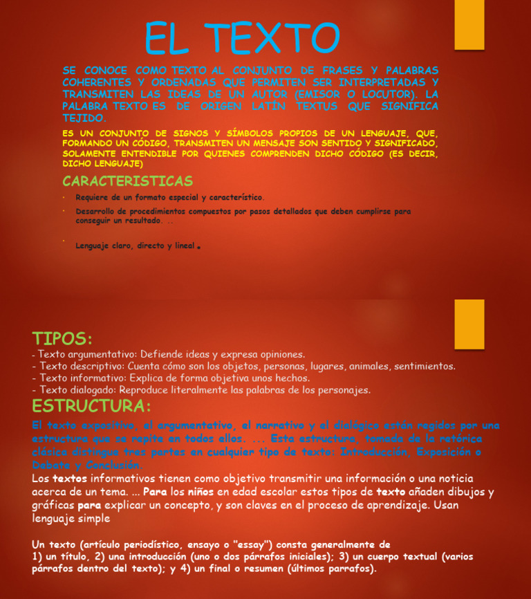 Estructura de Textos Informativos | PDF