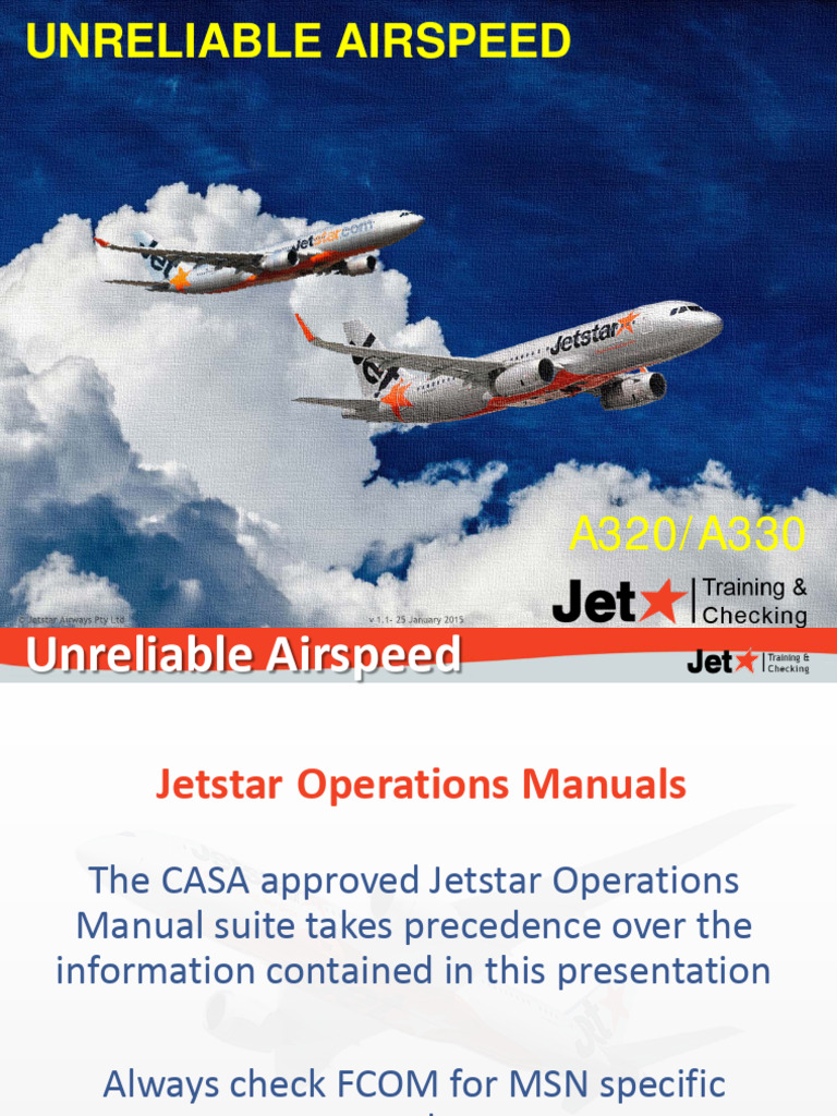 Airbus Unreliable Airspeed V 1.1 | PDF | Airspeed | Aviation