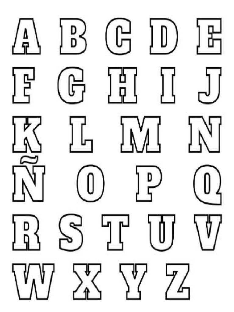 Moldes de Letras | PDF