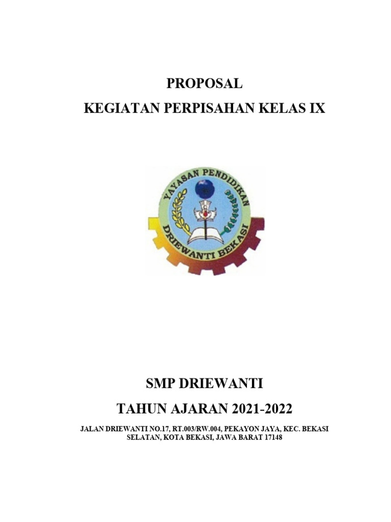 Proposal Perpisahan SMP | PDF