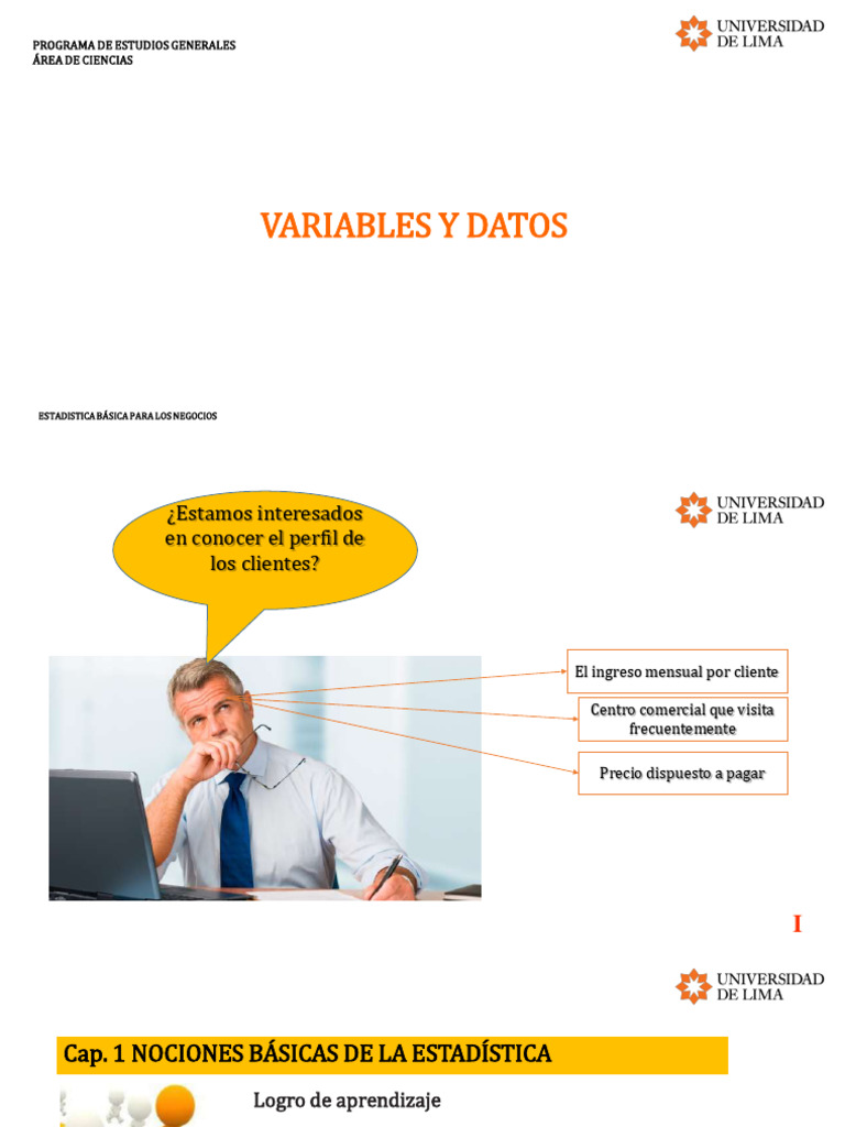 Semana 1. Sesión 2. Variables y Datos | PDF