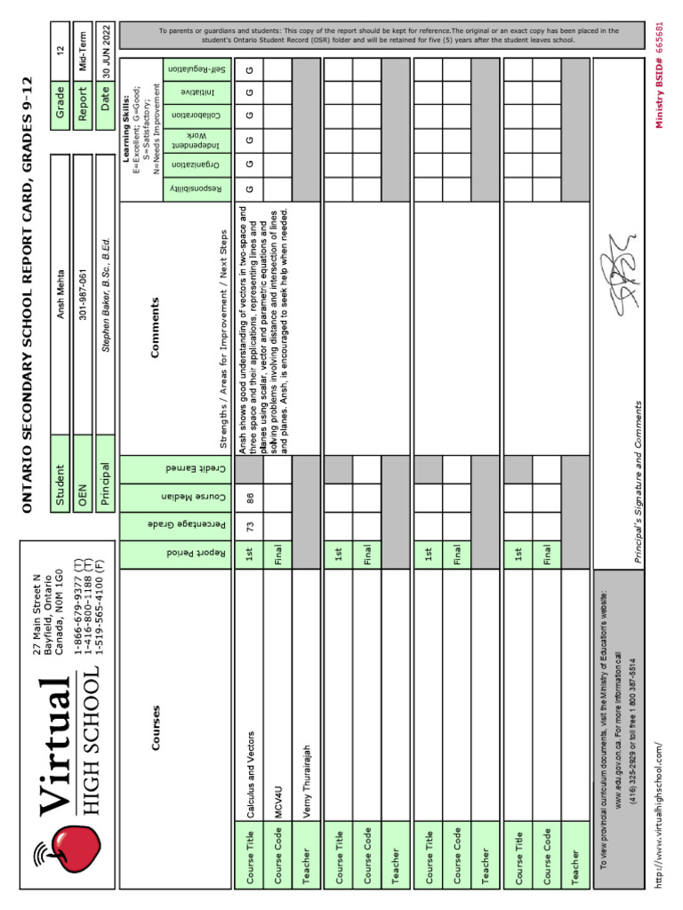 Mid-Term Report - MCV4U - Ansh Mehta | PDF