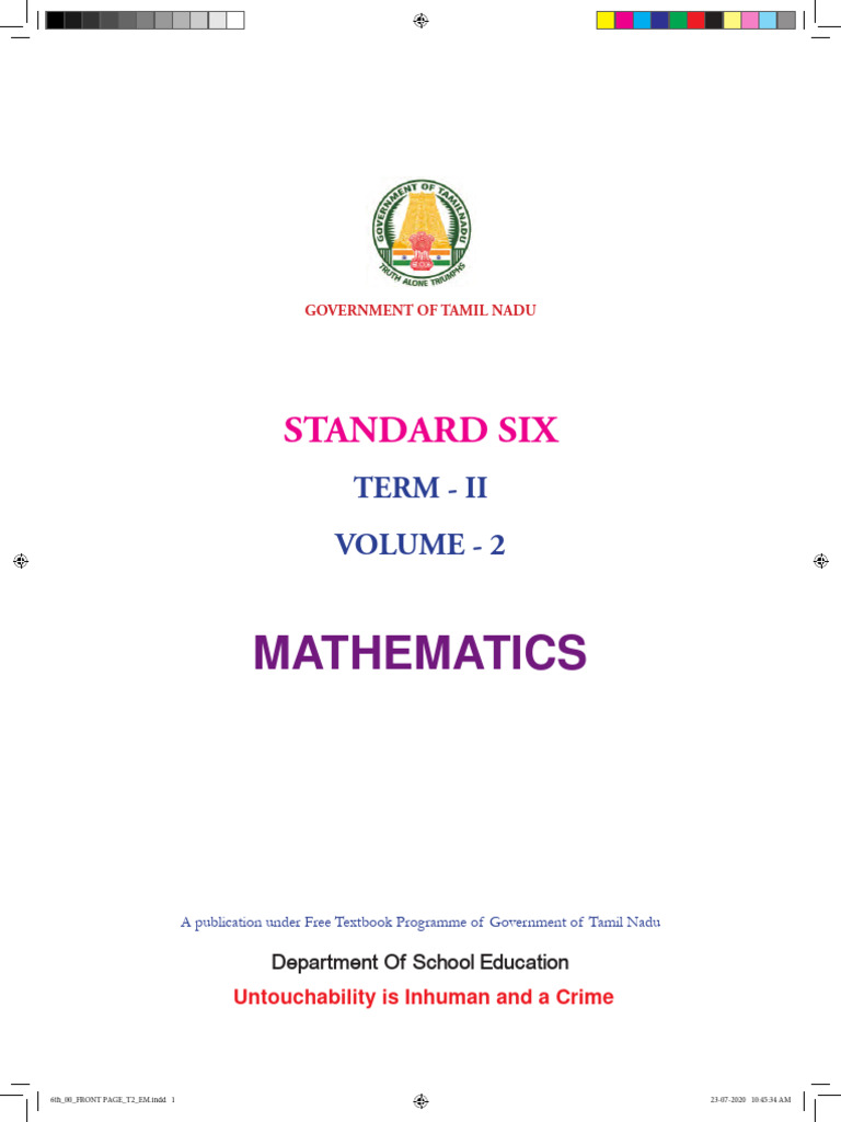 6th Maths T2 EM | PDF