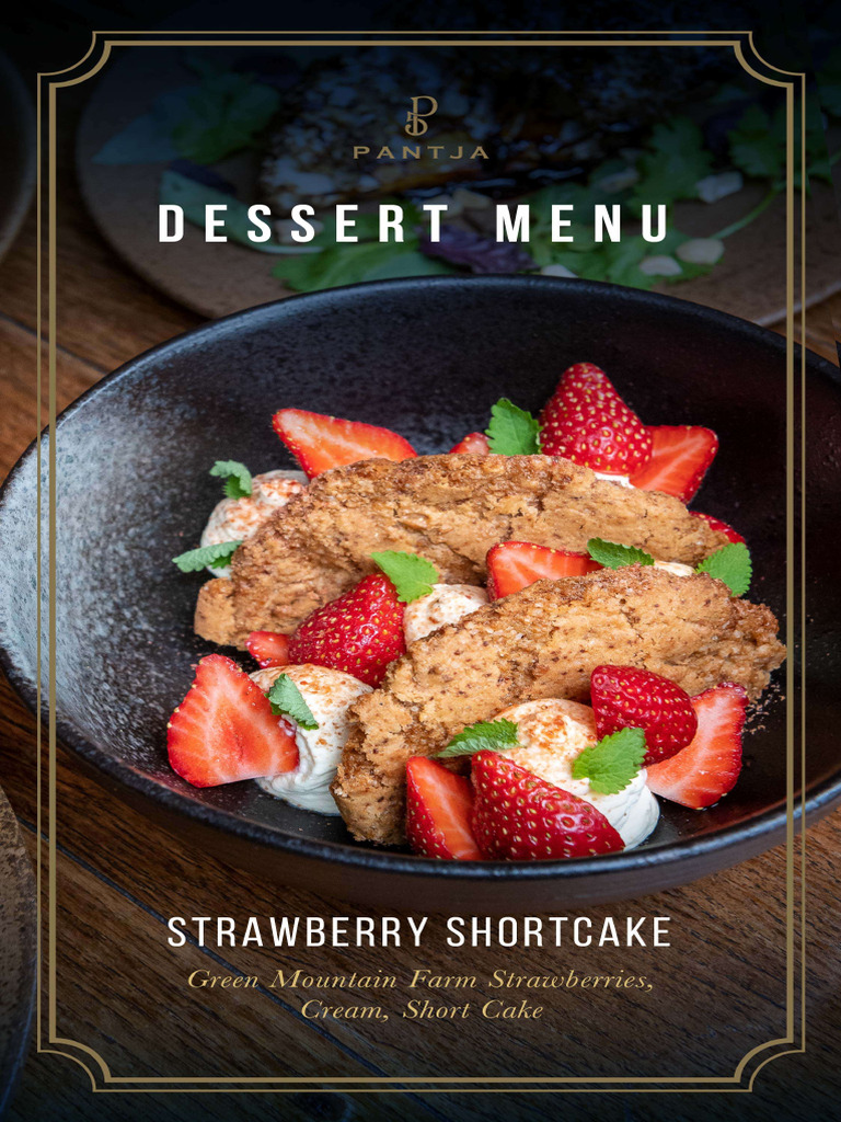 Pantja Dessert E Menu - Aug23 | PDF