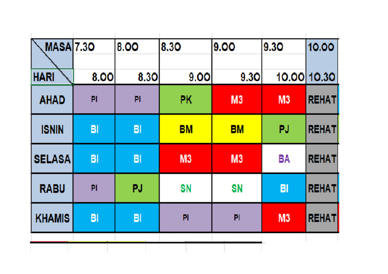 TIMETABLE PDF