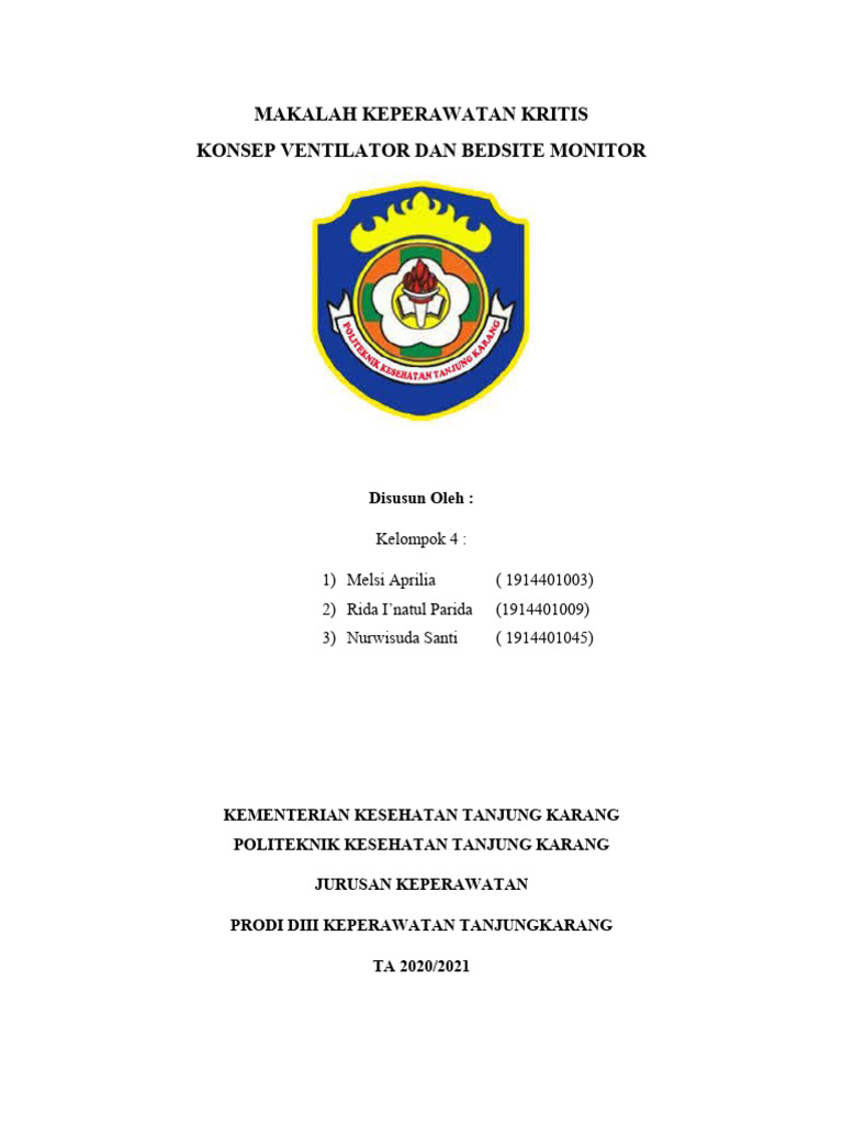 Konsep Ventilator dan Bedside Monitor | PDF