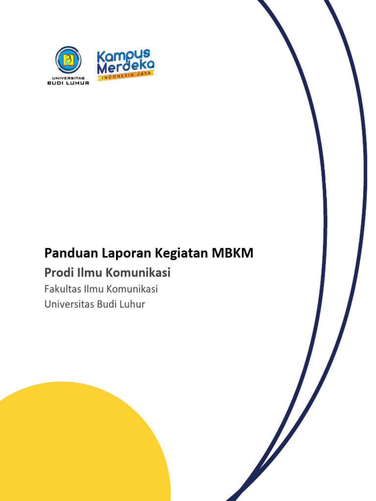 Panduan Laporan Kegiatan MBKM Prodi Ilmu Komunikasi | PDF