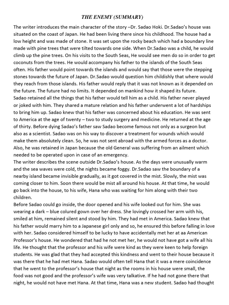 The Enemy | PDF