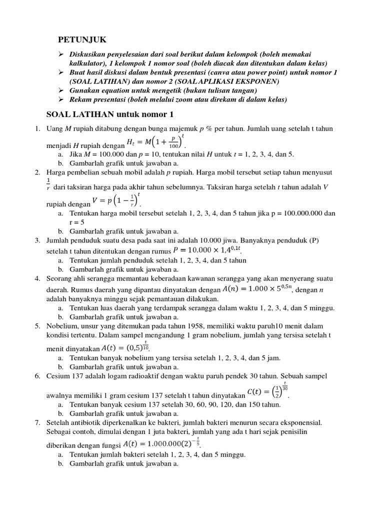 Soal Eksponen Fix | PDF
