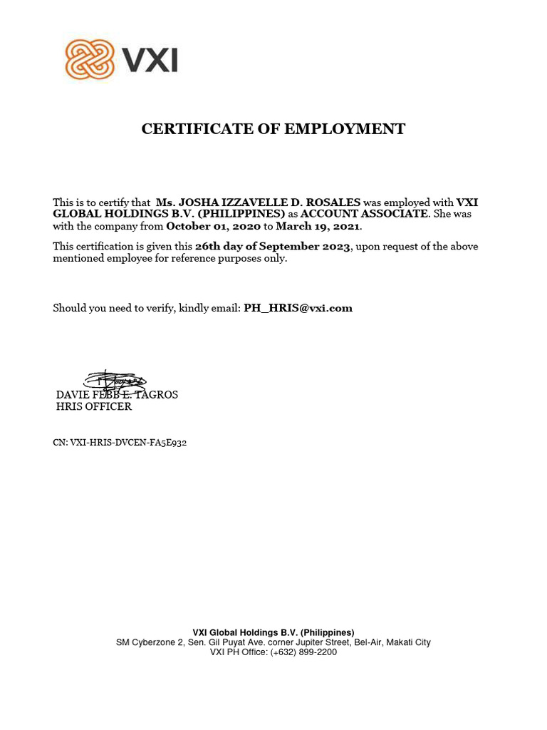 COESeparated - Rosales, Josha Izzavelle | PDF