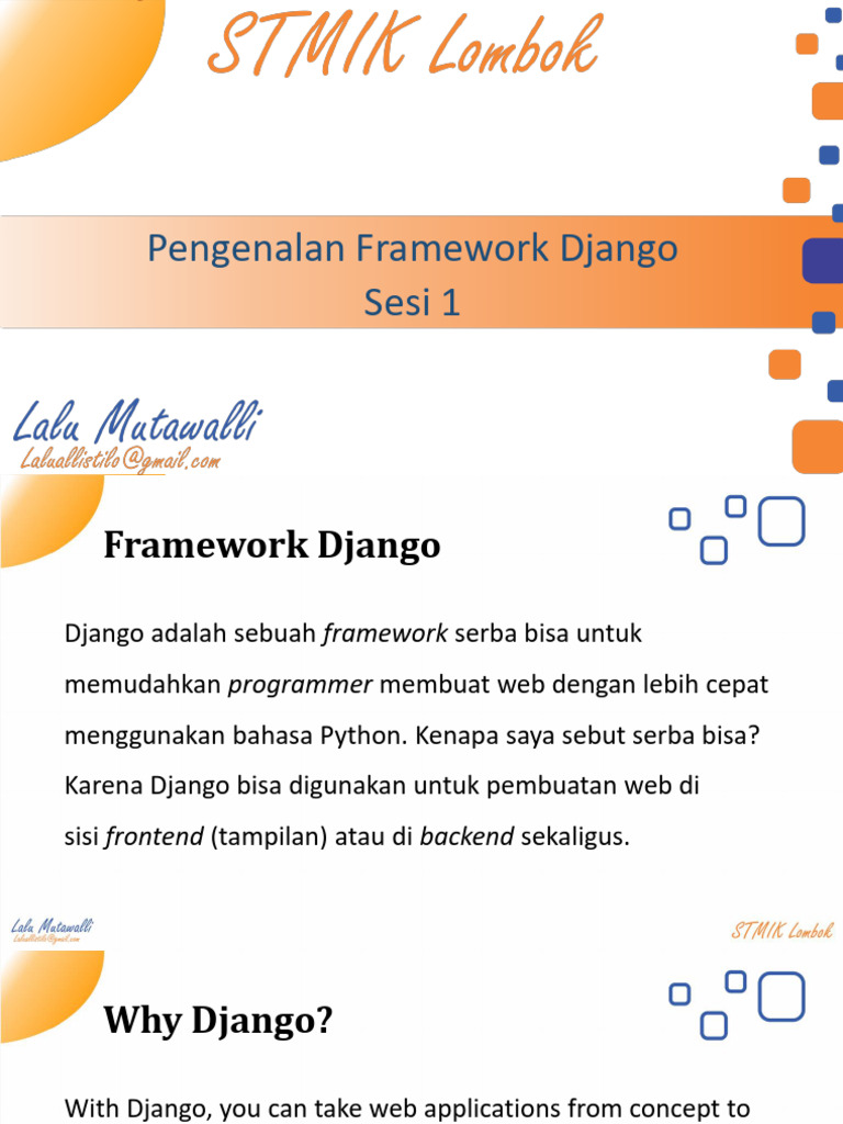06 Intro Framework Django 1 Pdf 