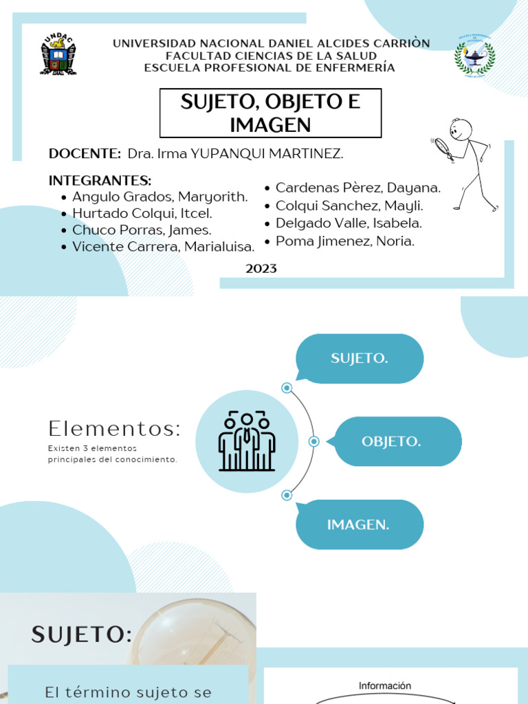 Sujeto - Objeto - Imagen | PDF