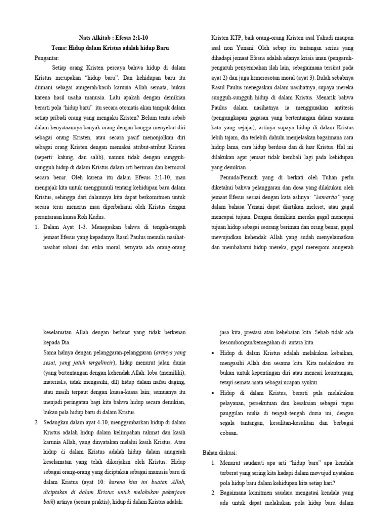 BAHAN PA Pemuda | PDF