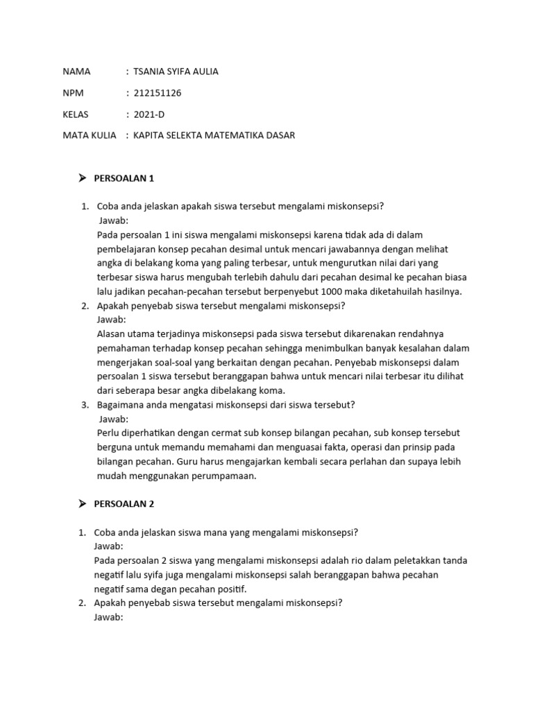 Tsania Syifa Aulia - Kapsel | PDF