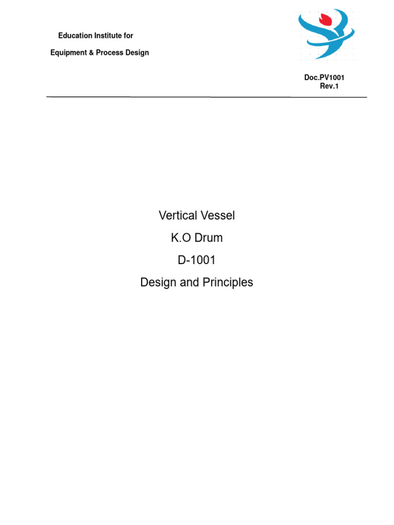 Vertical KO Drum Design | PDF