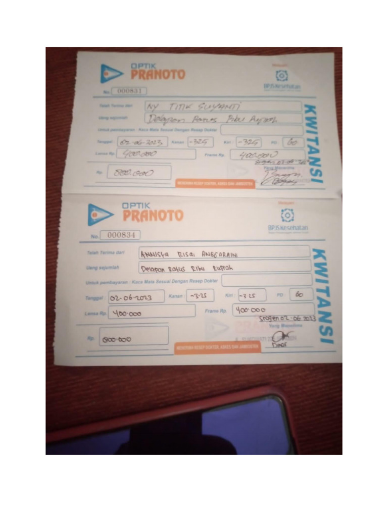 Kwitansi Frame | PDF