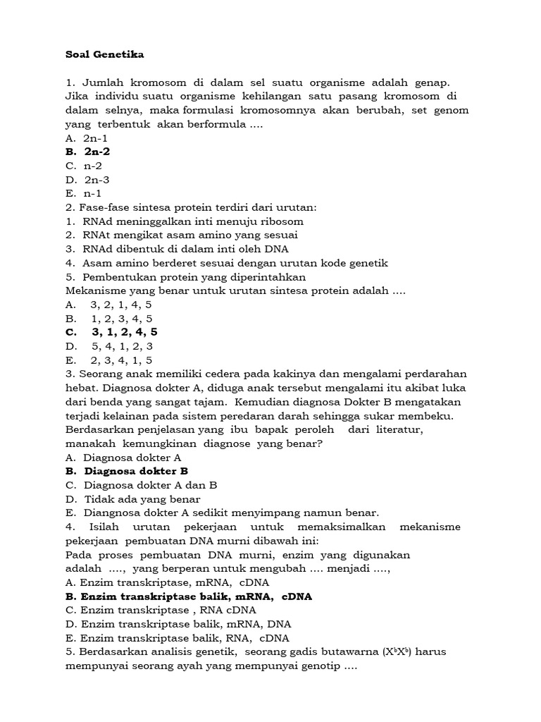 Soal Genetika | PDF