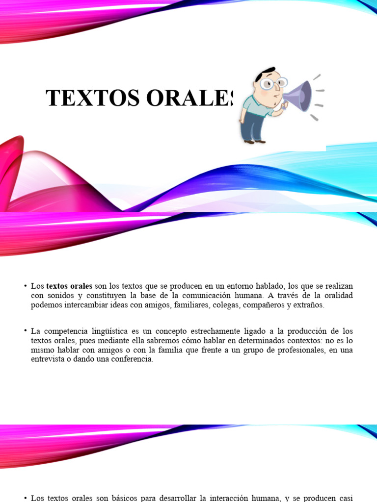Textos Orales | PDF