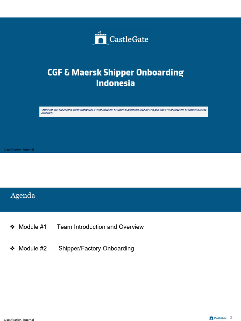 CGF Maersk Shipper Onboarding | PDF | Cargo | Bill Of Lading