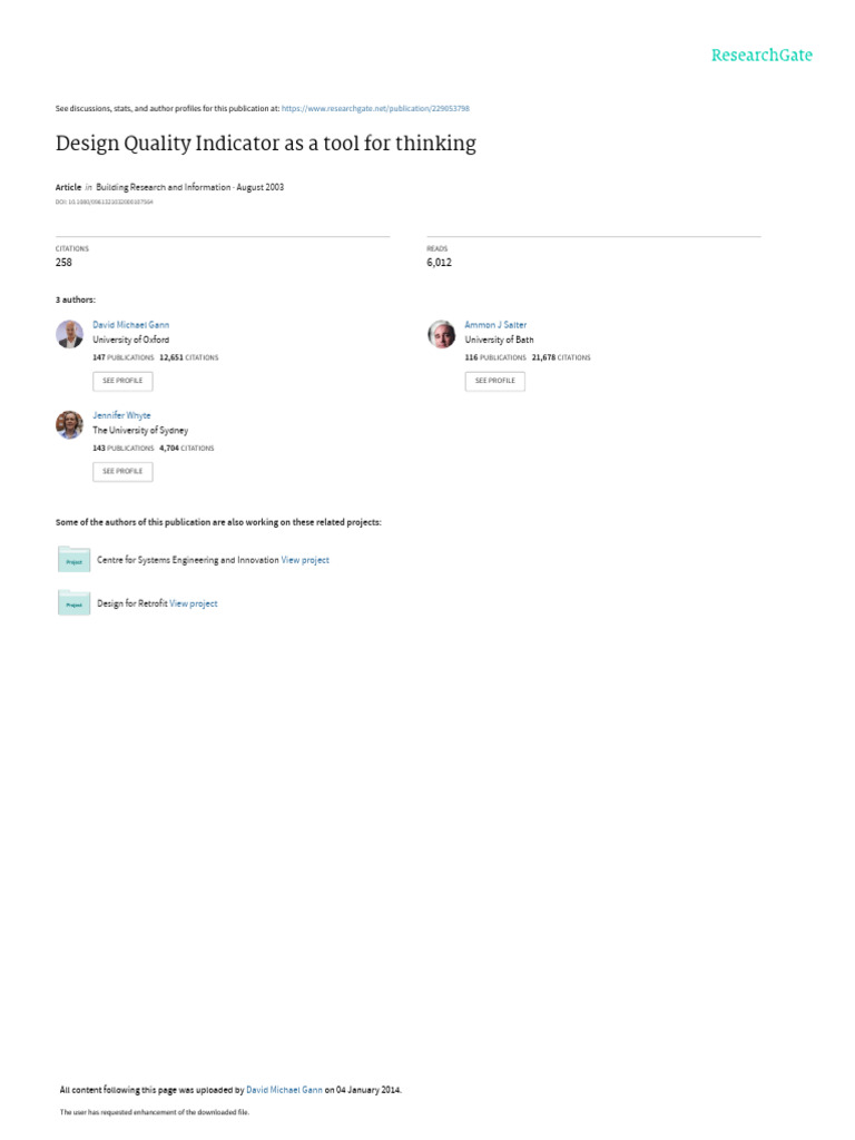 Design Quality for Building Experts | PDF