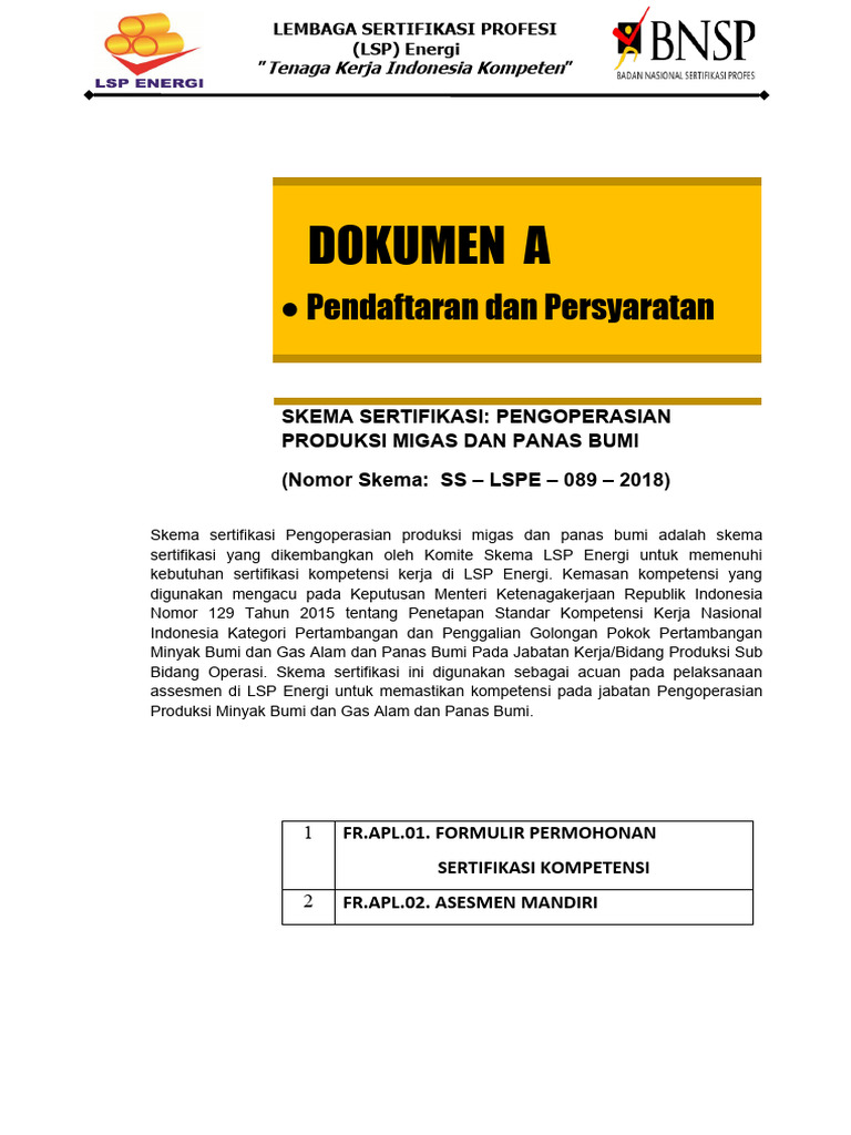 DOK-A Pengoperasian Produksi Migas | PDF