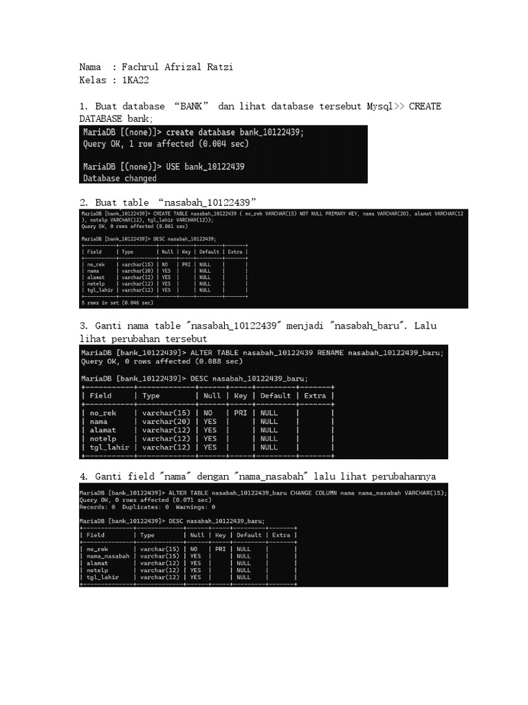 Pert2 - Act1 - Fachrul Afrizal Ratzi - 10122439 | PDF