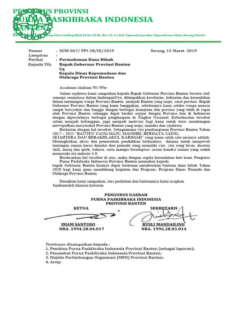 Poposal Jambore Pemuda | PDF