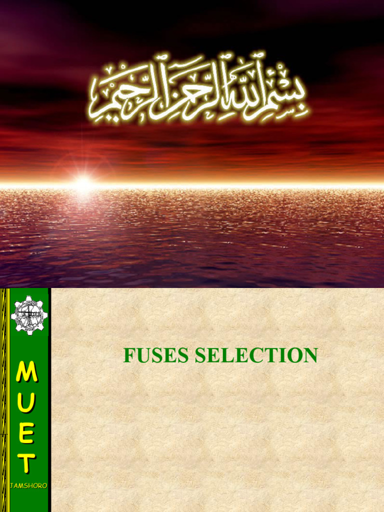 Fuses Selection | PDF | Fuse (Electrical) | Transformer