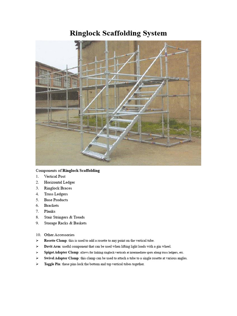 Ringlock Scaffolding System - 1576550517 | PDF