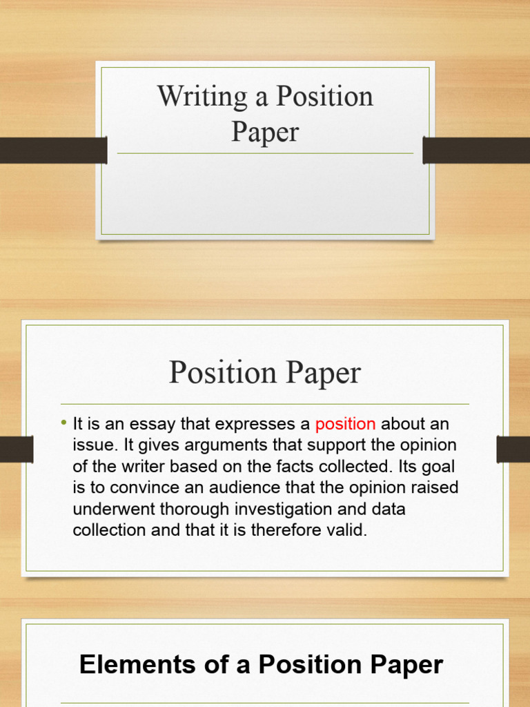 Position Paper & Manifesto Guide | PDF