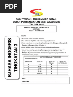 Exam Form 3 Paper 1 May 2023 | PDF