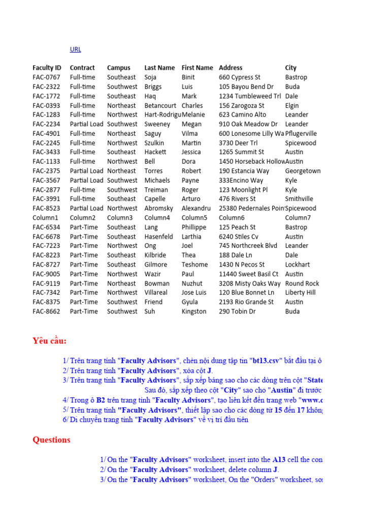 BaiTap On Tuan 13 | PDF