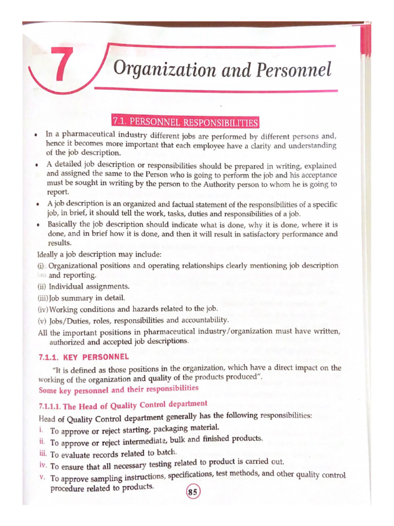 Organization and Personnel | PDF