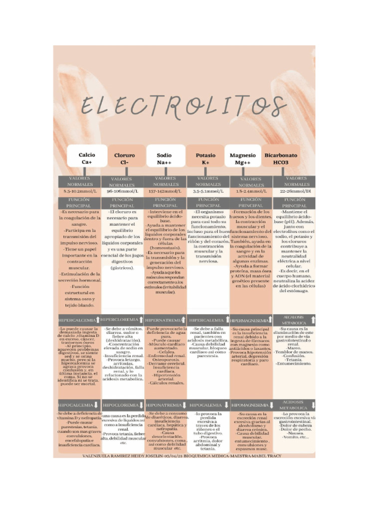 electrolitos | PDF | Electrólito | Cereales