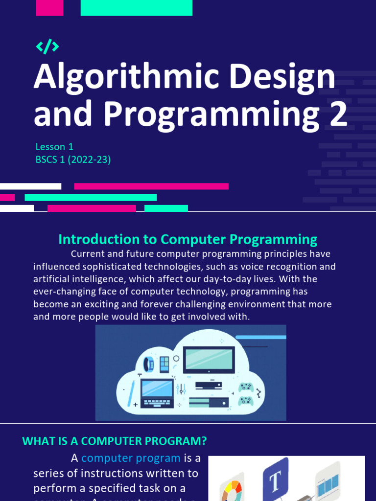 PRELIM-Lesson-1 Programming | PDF | Computer Programming | Programming