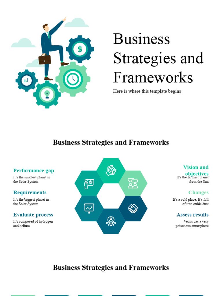 Business Strategies and Frameworks by Slidesgo | PDF