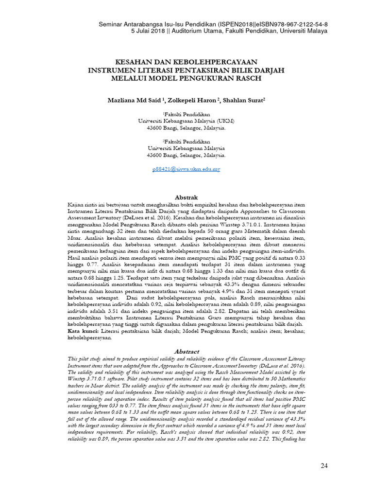 Kesahan Dan Kebolehpercayaan | PDF