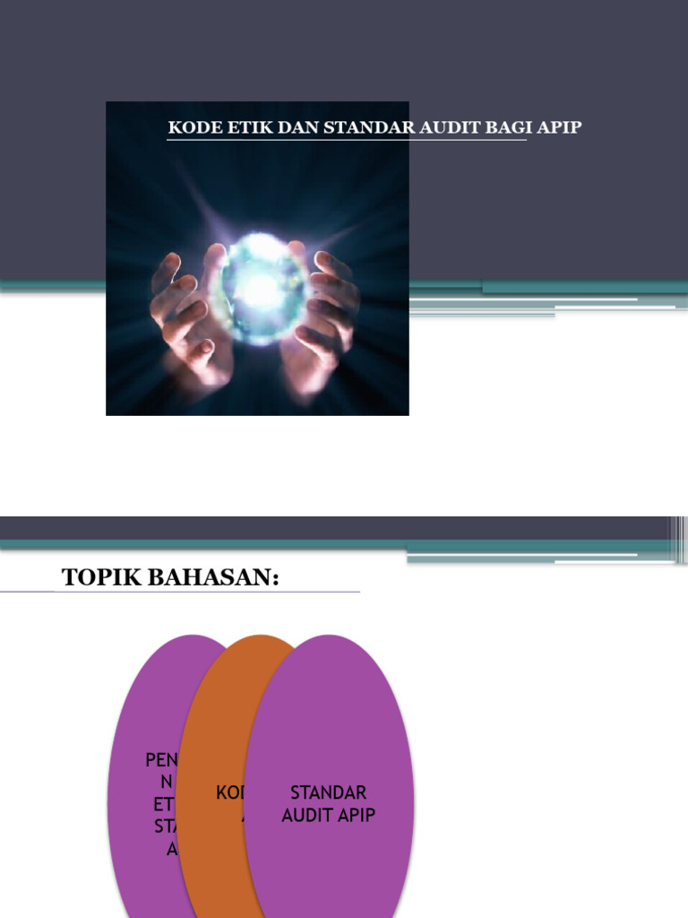 Kode Etik dan Standar Audit APIP | PDF
