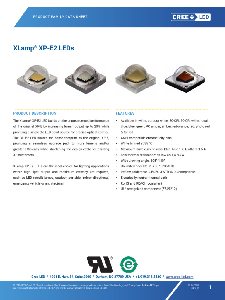 XLamp XPE2 | PDF