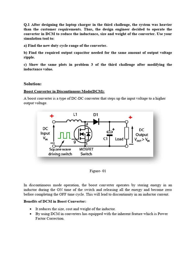 Boost Converter Design DCM | PDF | Physical Quantities | Power Electronics