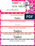 Actividades para Practicar Mi Nombre | PDF