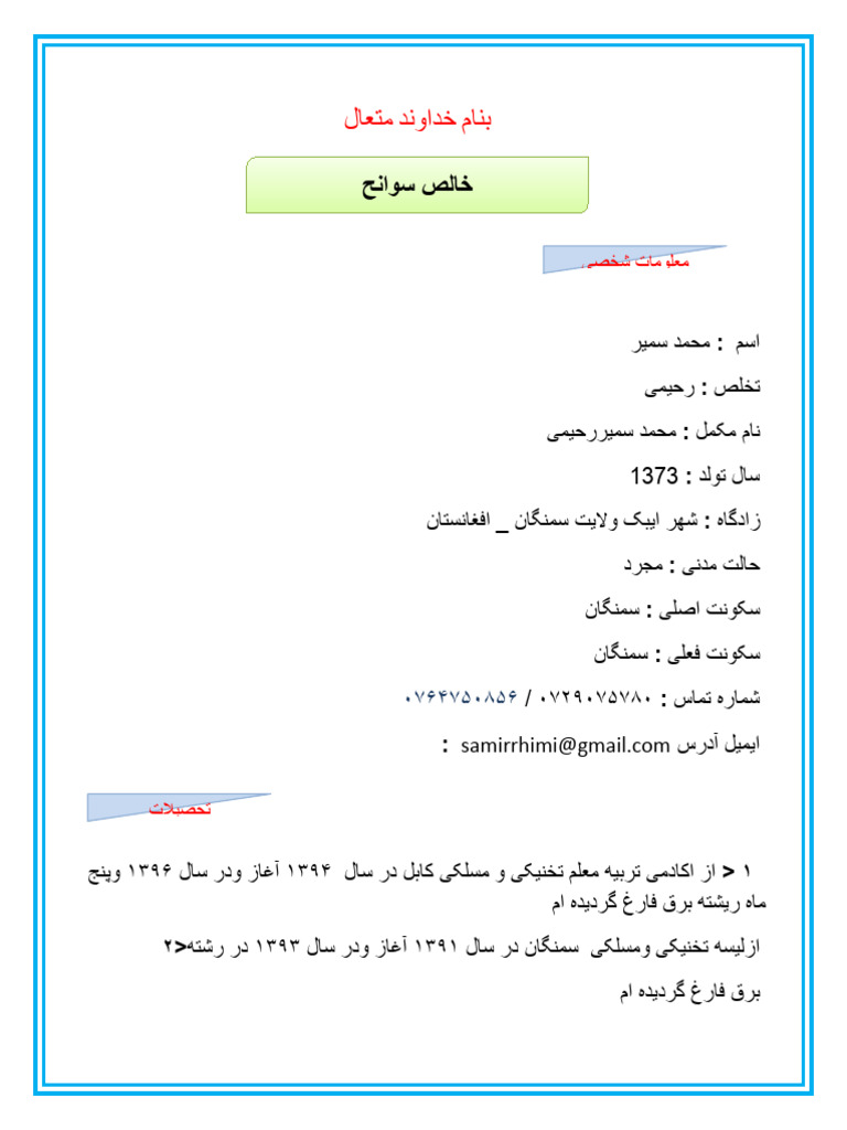 CV Samir | PDF