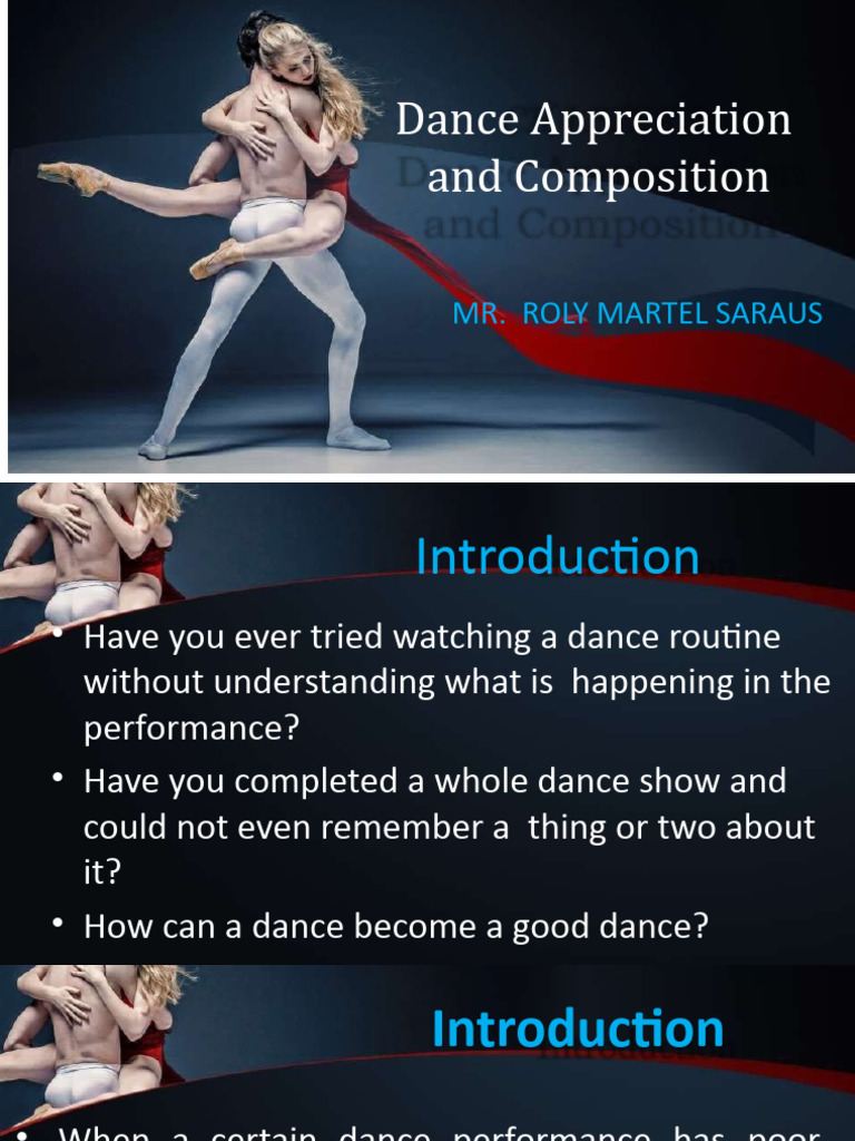 Understanding Good Dance Composition | PDF